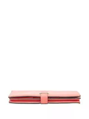 Hermès 2020 Chevre Mysore Bearn Wallet Long Wallets - Pink