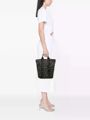 Fendi Zucca Canvas Roma 1925 Shopping Tote Bag - Brown