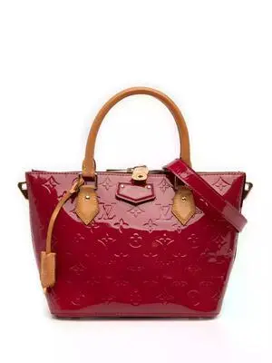 LOUIS VUITTON 2014 Monogram Vernis Montebello Pm Satchel - Red