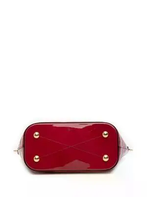 LOUIS VUITTON 2014 Monogram Vernis Montebello Pm Satchel - Red