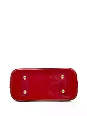 LOUIS VUITTON 2013 Monogram Vernis Alma Bb Satchel - Red
