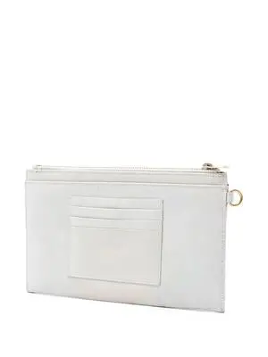 Saint Laurent 2020 Grain De Poudre Chevron Monogram Clutch Bag