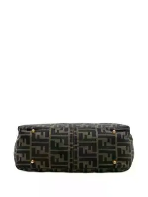 Fendi 20th Century Zucca Canvas Twins Tote Bag - Brown