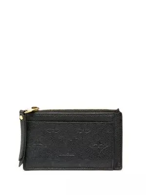LOUIS VUITTON 2020 Monogram Empreinte Zipped Card Holder - Black