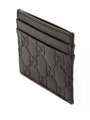 Gucci 2016-2025 Guccissima Card Holder - Black