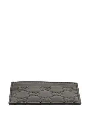 Gucci 2016-2025 Guccissima Card Holder - Black