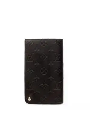 LOUIS VUITTON 2002 Monogram Glace Hoist Organizer Wallet Long Wallets - Brown