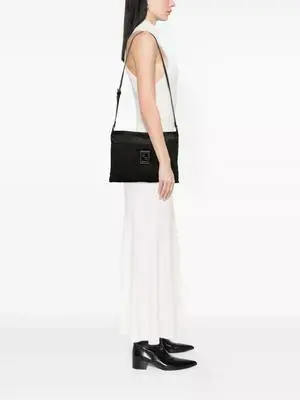 Fendi Zucca Canvas Shoulder Bag - Black