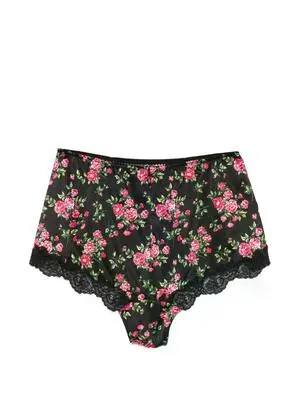 Dolce & Gabbana Floral-print Lace Briefs