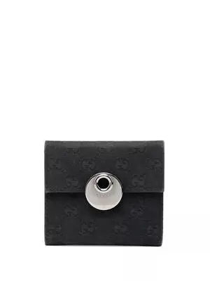 Gucci 2000-2015 Gg Canvas Eclipse Wallet Small Wallets - Black