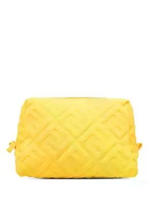 Fendi Zucca Embossed Technical Fabric Pouch