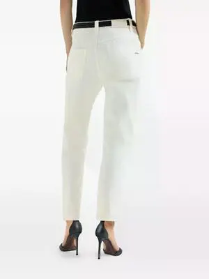 Brunello Cucinelli Dyed Denim Trousers With Bartack - Neutrals