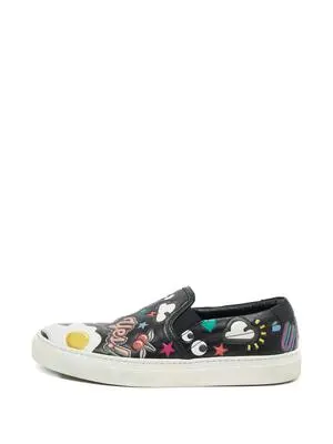 ANYA HINDMARCH Leather Slip-on Sneakers