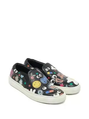 ANYA HINDMARCH Leather Slip-on Sneakers