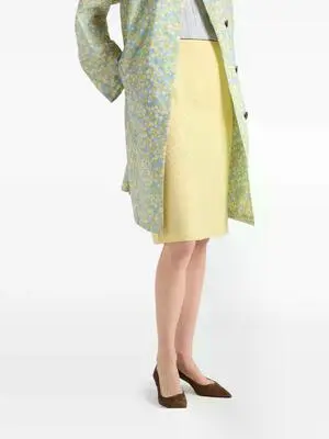 Prada Polka-dot Satin Skirt