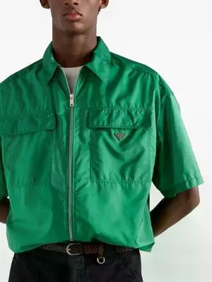 Prada Short-sleeved Light Re-nylon Shirt - Green
