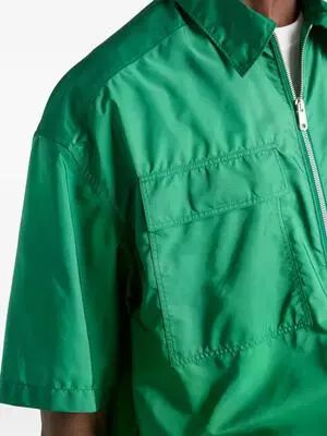 Prada Short-sleeved Light Re-nylon Shirt - Green