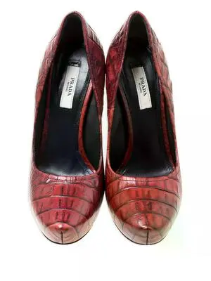 Prada Leather Heeled Pumps