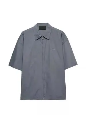 PRADA シャツ Prada Men's Technical Cotton Zip-Up Shirt | Neiman Marcus