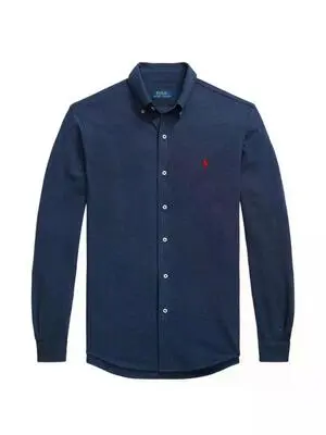 Polo Ralph Lauren Featherweight Embroidered Long-sleeved Shirt - Blue