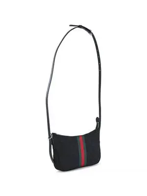 Gucci Striped Shoulder Bag - Black