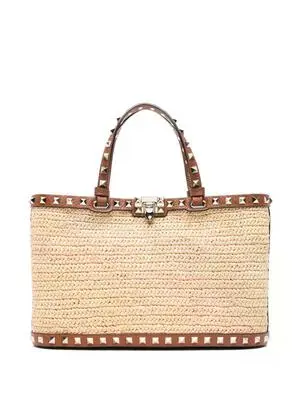 Valentino Garavani Rockstud Tote - Neutrals