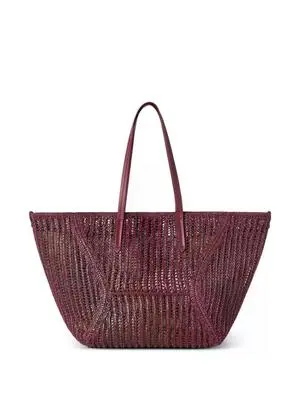 Brunello Cucinelli Techno Raffia Bc Duo Bag - Red