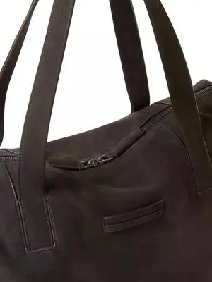 Zegna Logo-detail Tote Bag - Brown