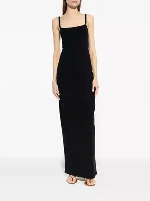 Dsquared2 Square-neck Slit Maxi Dress
