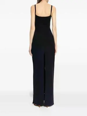 Dsquared2 Square-neck Slit Maxi Dress