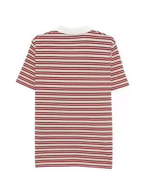 A.p.c. Striped Chest-pocket Polo Shirt - Neutrals