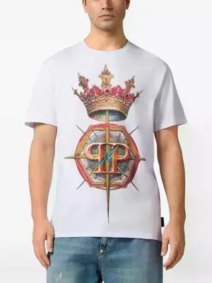 Philipp Plein Crown-print T-shirt - White