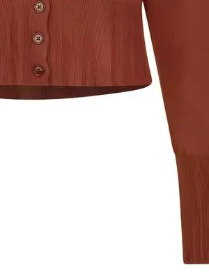 VIVIENNE WESTWOOD Bea Button Embroidered Cardigan - Brown