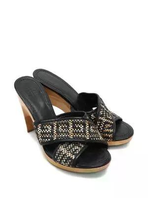 Givenchy Woven Heel Platform Sandals
