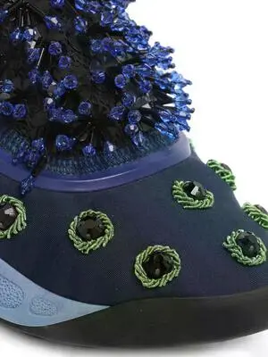 Dior Fusion Sneakers With Beaded Embellishments - Blue