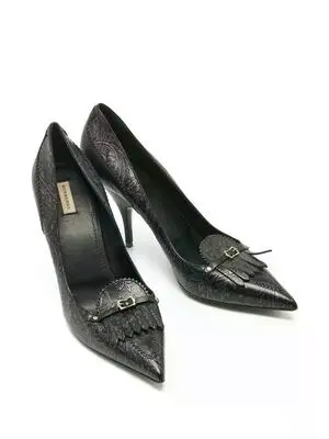 Burberry Fringe Leather Pumps
