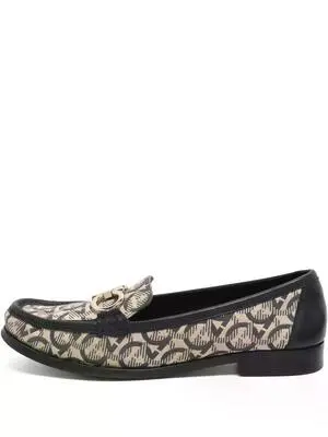 FERRAGAMO Gancini Canvas Loafers