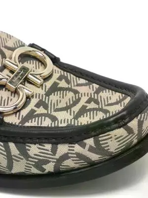 FERRAGAMO Gancini Canvas Loafers