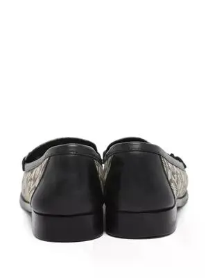 FERRAGAMO Gancini Canvas Loafers
