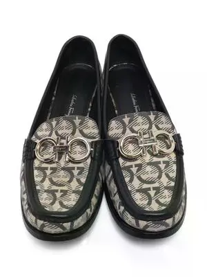 FERRAGAMO Gancini Canvas Loafers