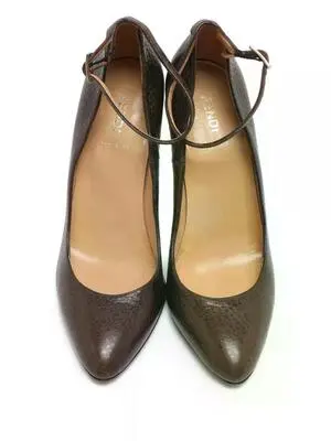 Fendi Pointed Toe Leather Pumps