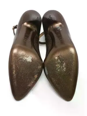 Fendi Pointed Toe Leather Pumps