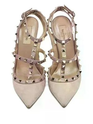 Valentino Garavani Studded Strap Stiletto Pumps