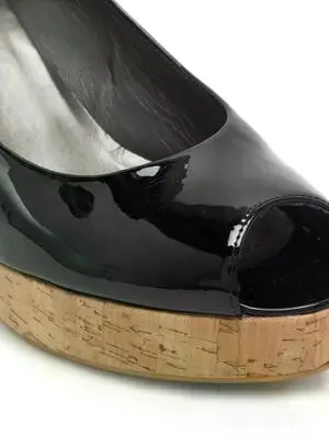 STUART WEITZMAN Peep-toe Wedge-heel Sandals