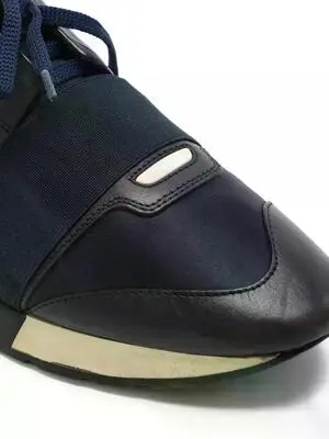 Balenciaga Race Runner Strap Detail Sneakers - Blue