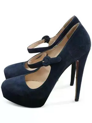 Prada Suede Platform Pumps