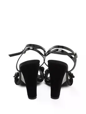 Fendi Flowerland Leather Sandals