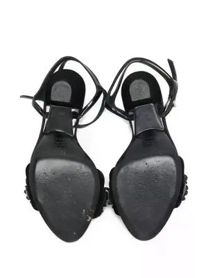 Fendi Flowerland Leather Sandals