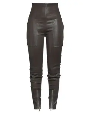 Rick Owens Lambskin, Cotton, And Lycra Skinny Pants
