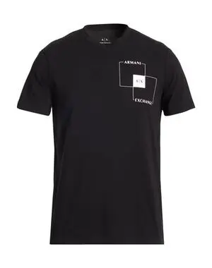 Armani Exchange T-shirt Size Cotton, Elastane - Black